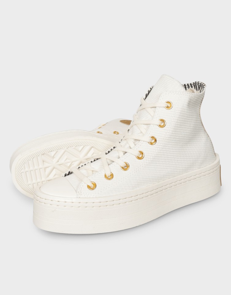 Converse CT ALL STAR MODERN LIFT CORDUROY Λευκό / Χρυσό