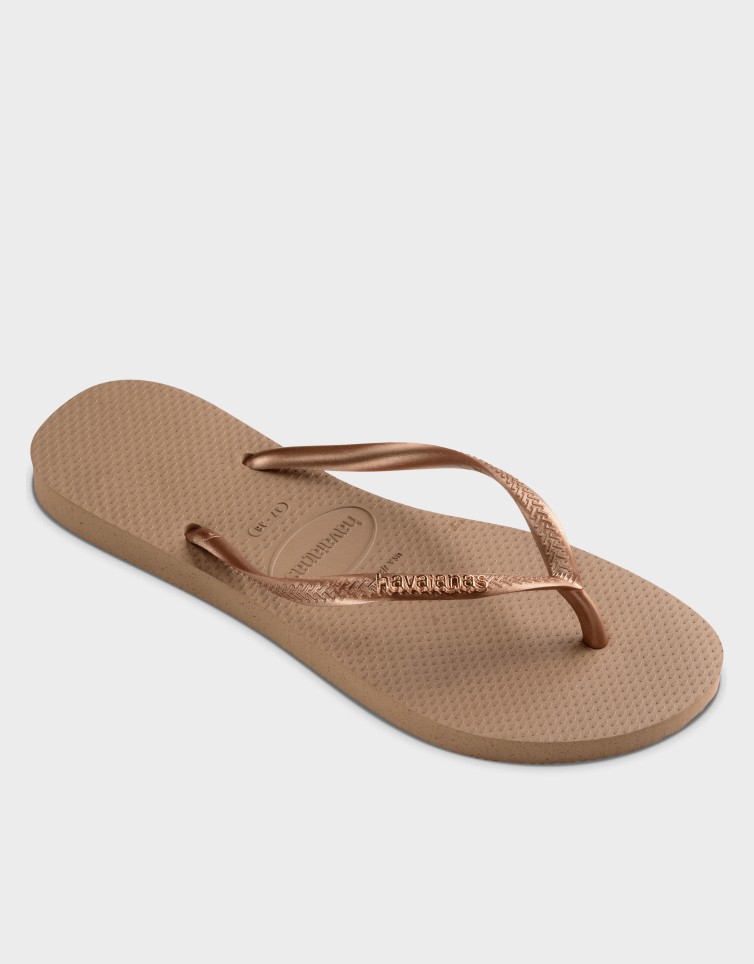 Havaianas SLIM LOGO METALLIC Χρυσό