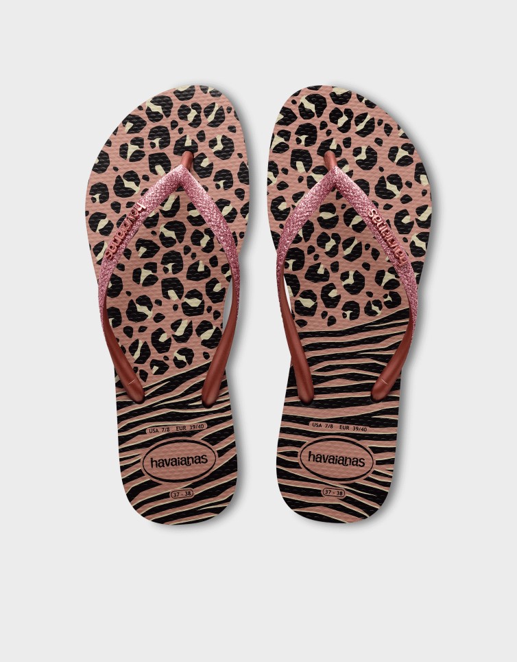 Havaianas SLIM ANIMALS MIX Ροζ Χρυσό