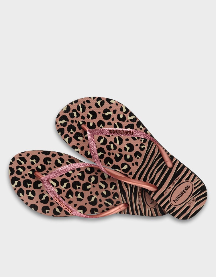 Havaianas SLIM ANIMALS MIX Ροζ Χρυσό